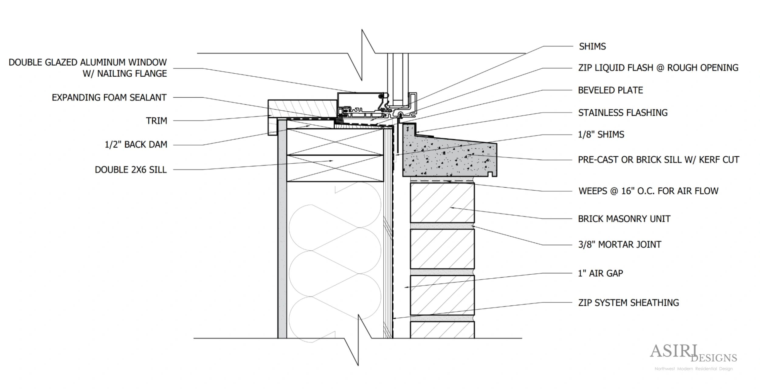 Thin Brick Window Details